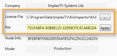 STANAG 4609 KLV Inspector: Activating an application