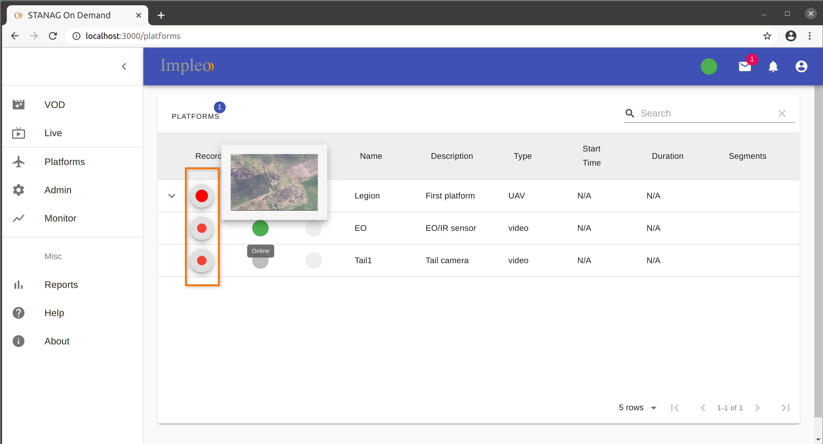 Creating Live mission - Stanag On Demand Server